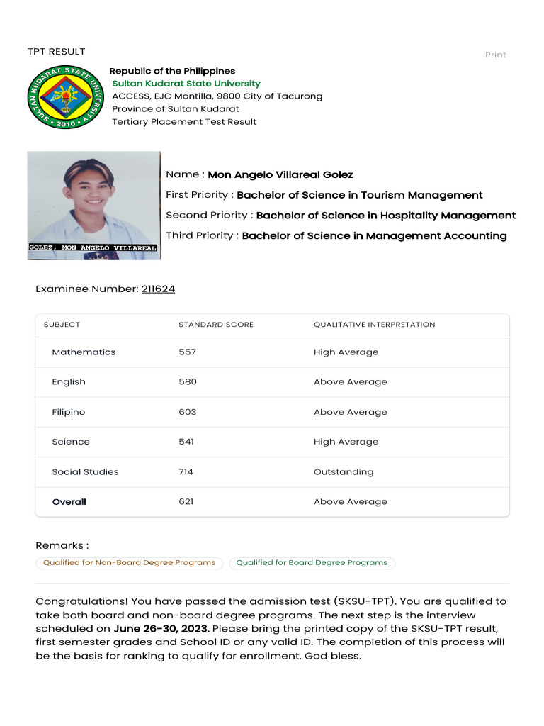 Sksu-Tpt Golez (New) | PDF