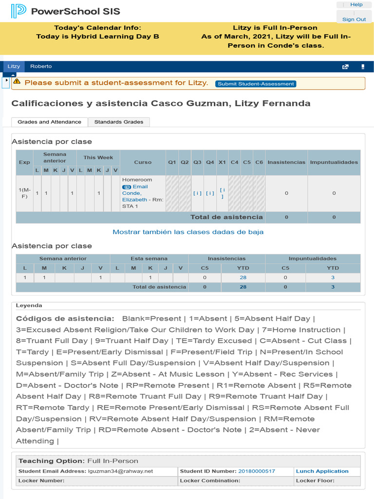 Grades and Attendance | PDF