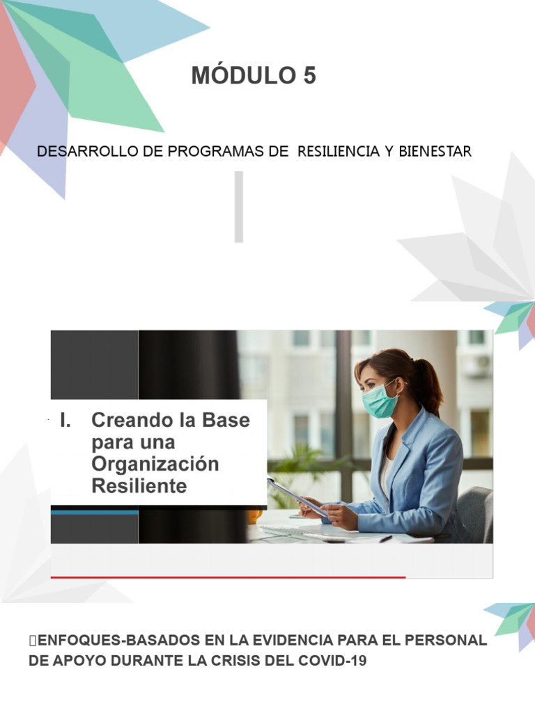 Modulo 5 Project Hope Desarrollo de Programas de Resiliencia y Bienestar 2 | PDF | Salud mental ...