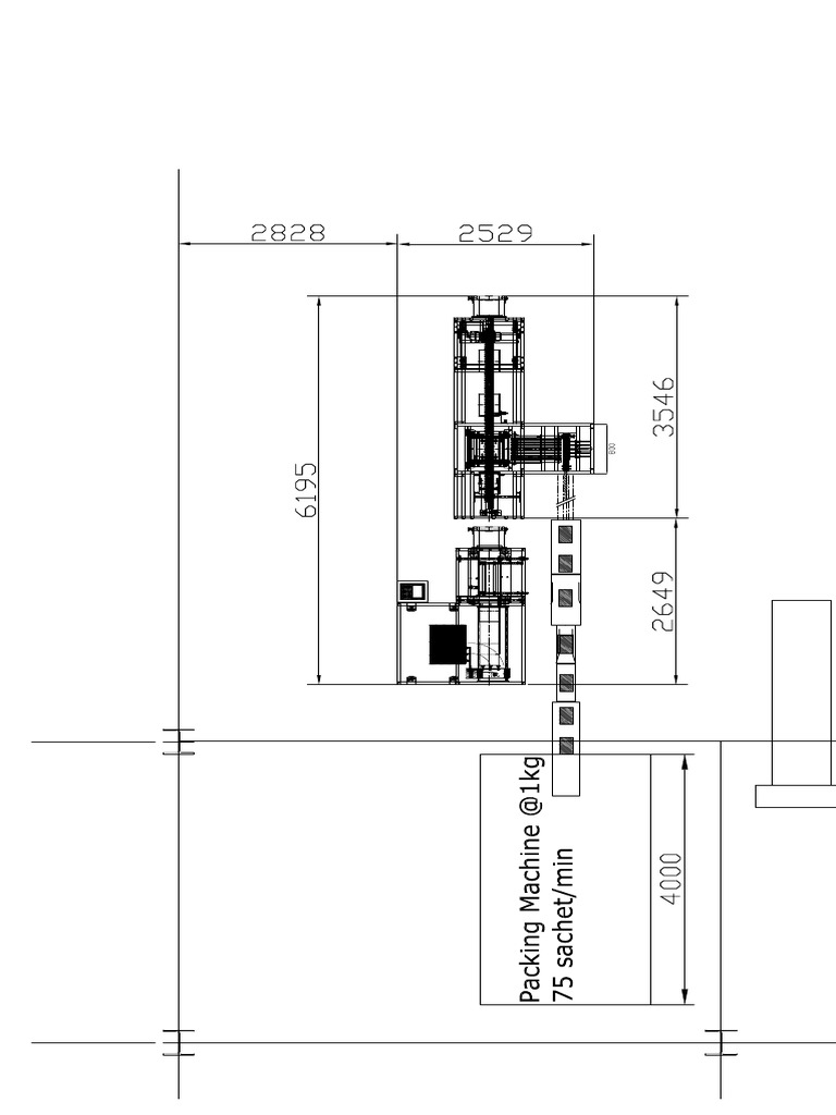 Layout Automatic Packing Machine @1kg - Demak - 211006.Dwg Model (1 | PDF