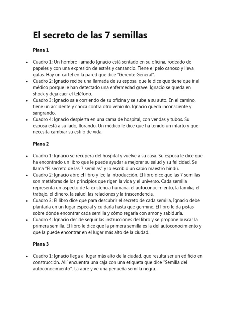 El Secreto de Las 7 Semillas | PDF