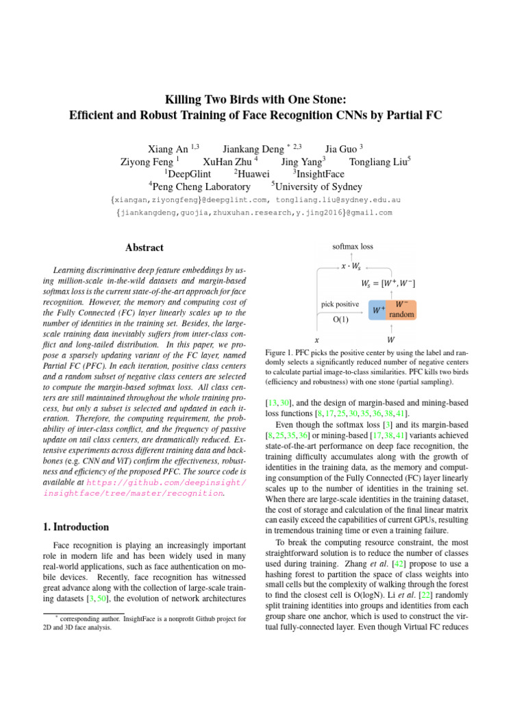 Killing Two Birds With One Stone: Efficient and Robust Training of Face Recognition Cnns by ...