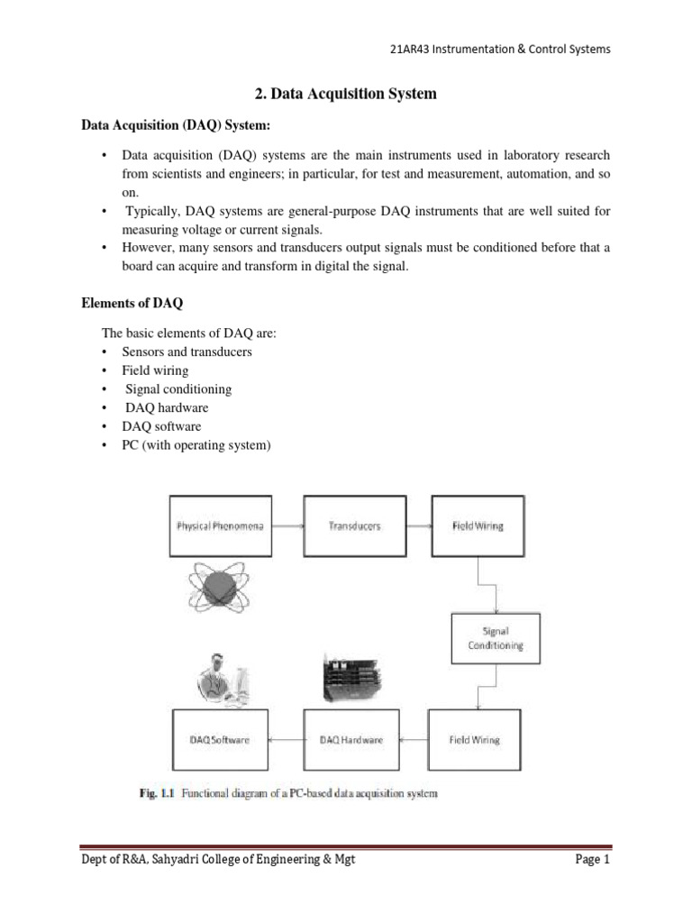 2.data Acquisition System and 3.virtual Instrumentation | PDF | Analog ...