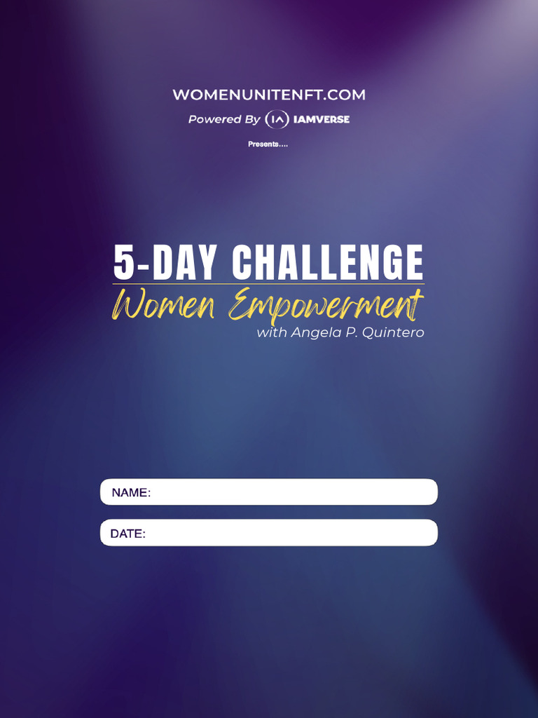 (FINAL) Workbook Women Empowerment Challenge | PDF | Thought | Empowerment