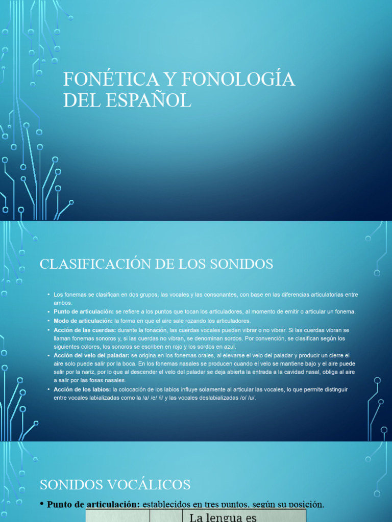 Clasificación de Sonidos | PDF | Vocal | Fonema