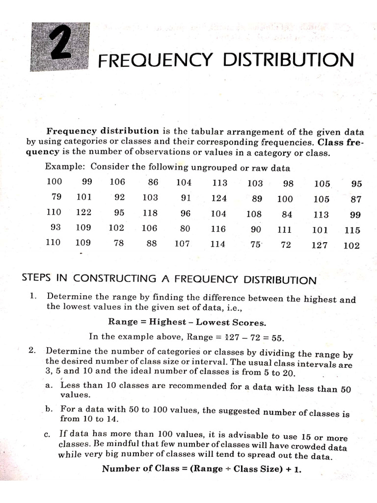 2 Frequency Distribution | PDF