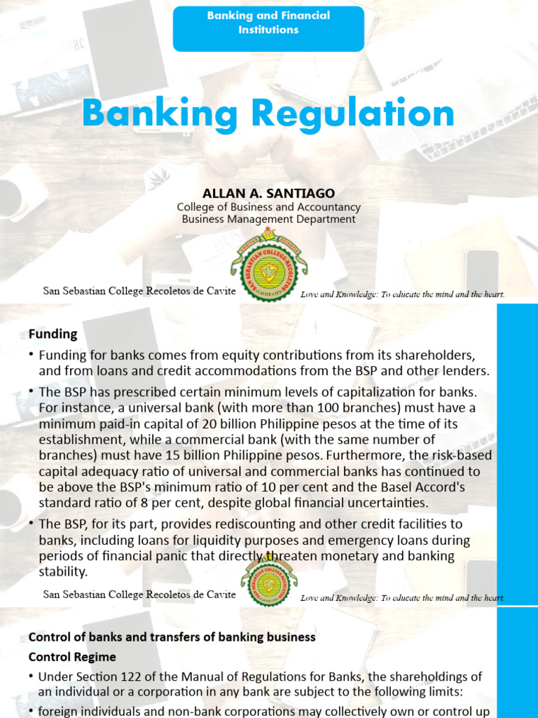 Module 6.4 Banking Regulation | PDF | Banks | Capital Requirement