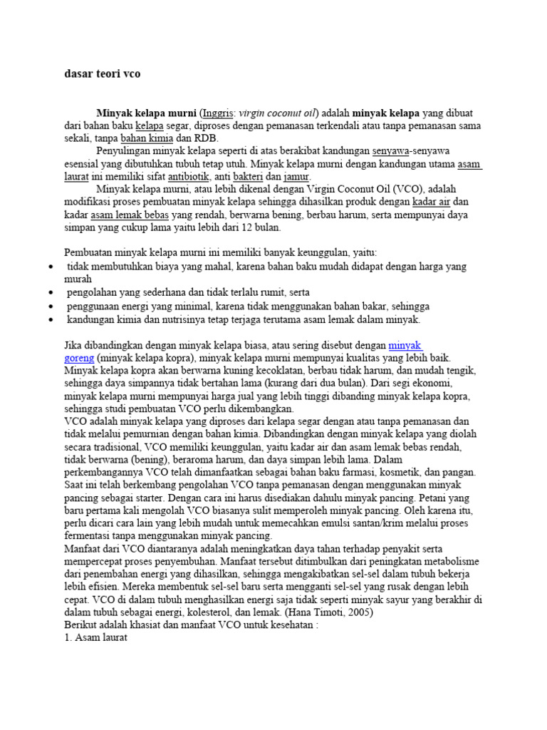 Dasar Teori Vco | PDF