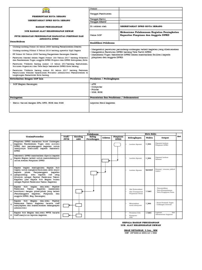 SOP KSDD Dan KSDPK | PDF