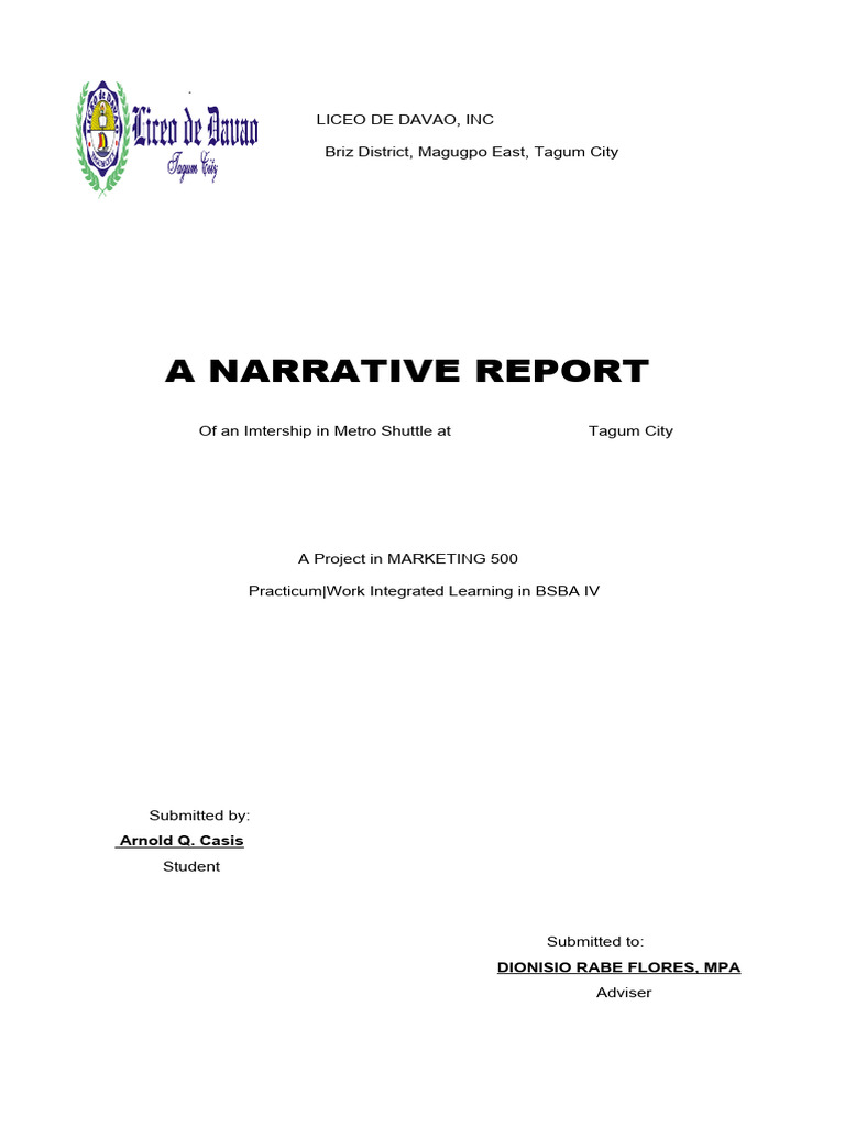 Arnold Narrative | PDF | Behavior Modification | Cognition