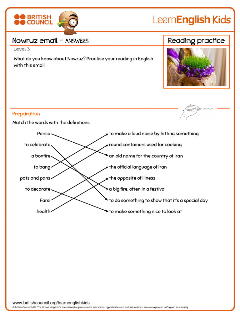 Reading Practice Nowruz Email Answersso | PDF | Traditions | Seasonal ...