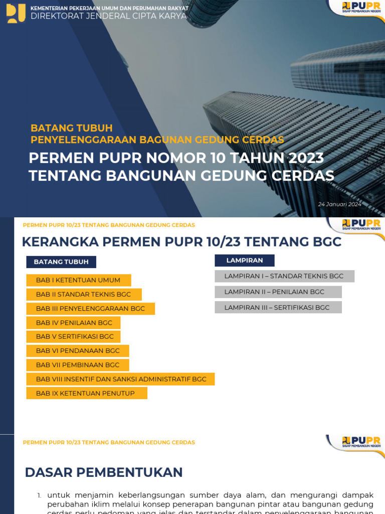Paparan Permen BGC - Kelembagaan | PDF
