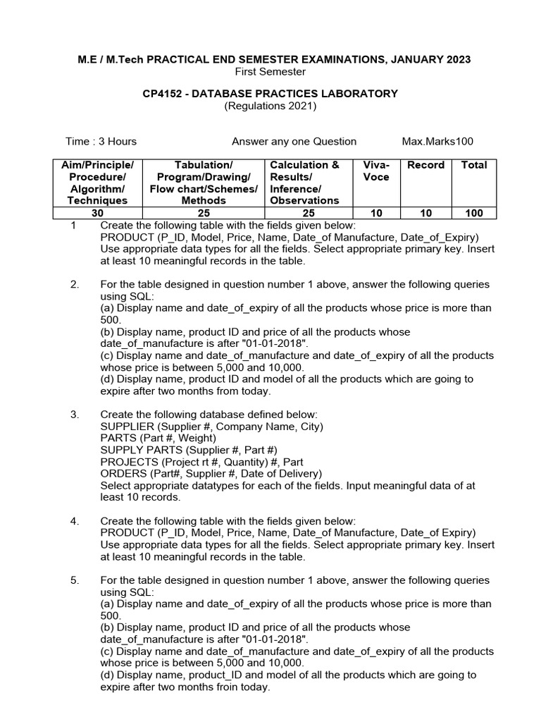 Database Practices Lab | PDF | Databases | Table (Database) Database Practices Lab | PDF | Databases | Table (Database)
