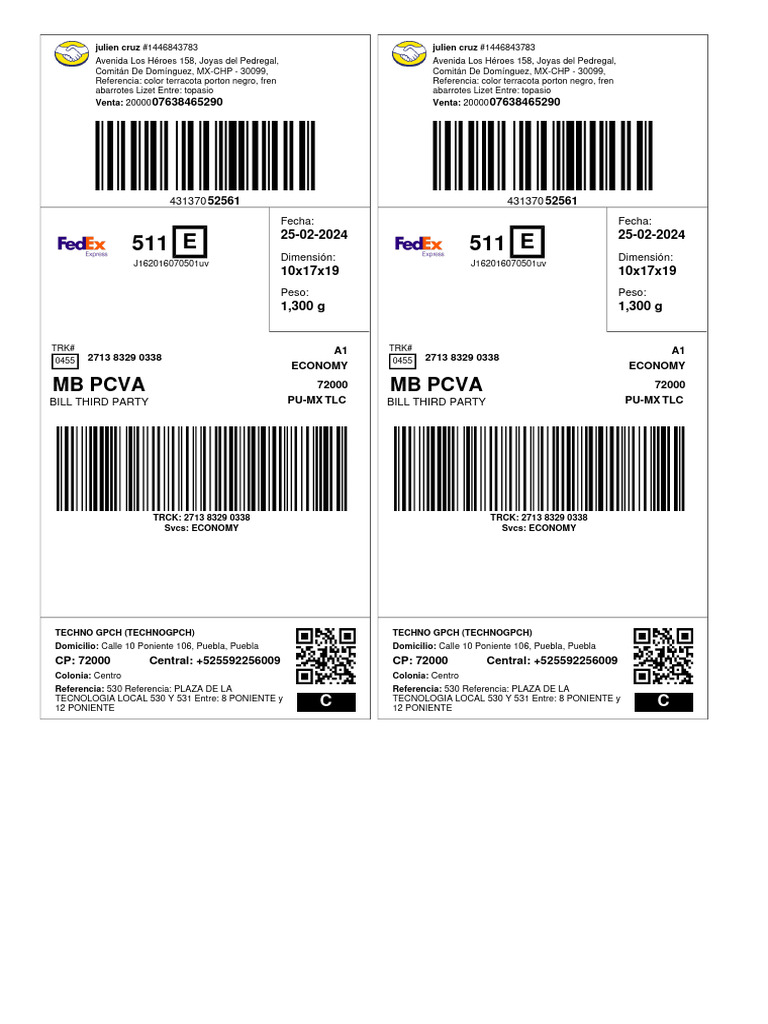 Shipment Labels 240225122054 | PDF