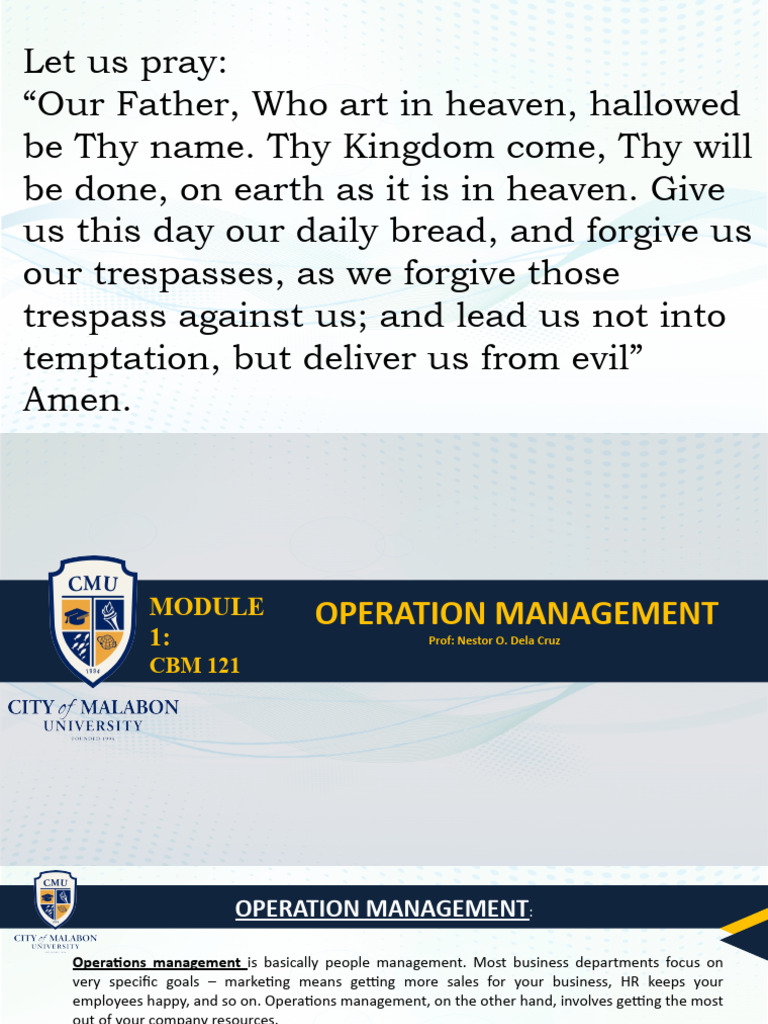 CBM 121 Module 1 | PDF | Marketing | Human Resources