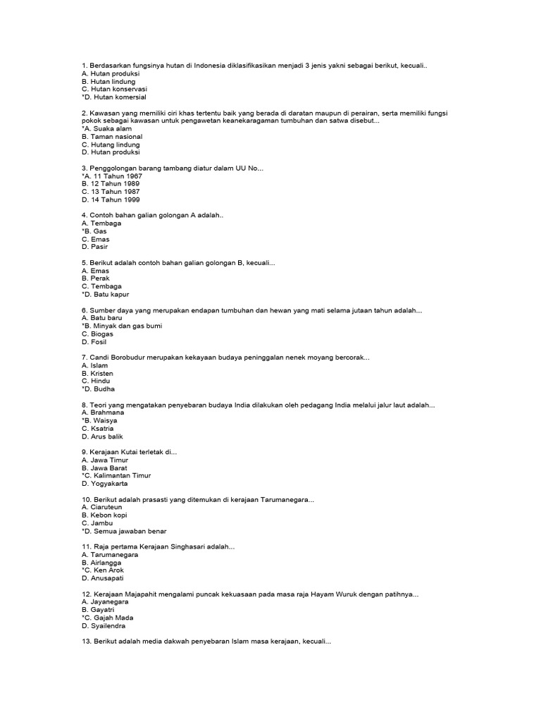 SOAL PTS IPS Kelas 7 SM2 | PDF