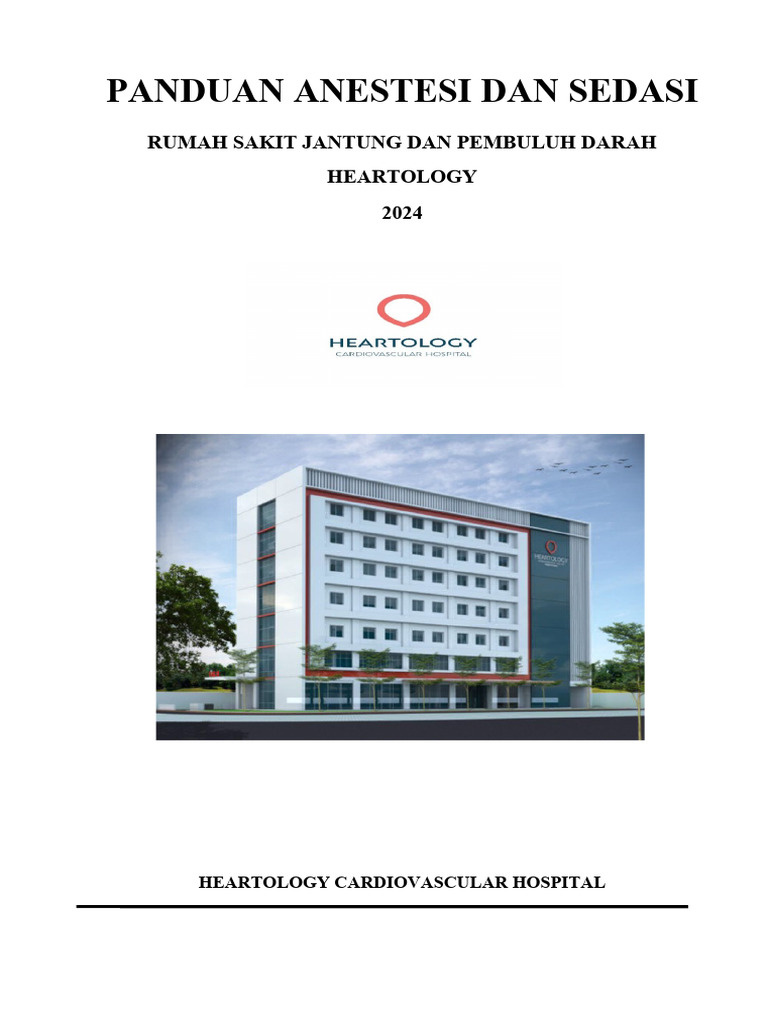 Panduan Anestesi Dan Sedasi | PDF