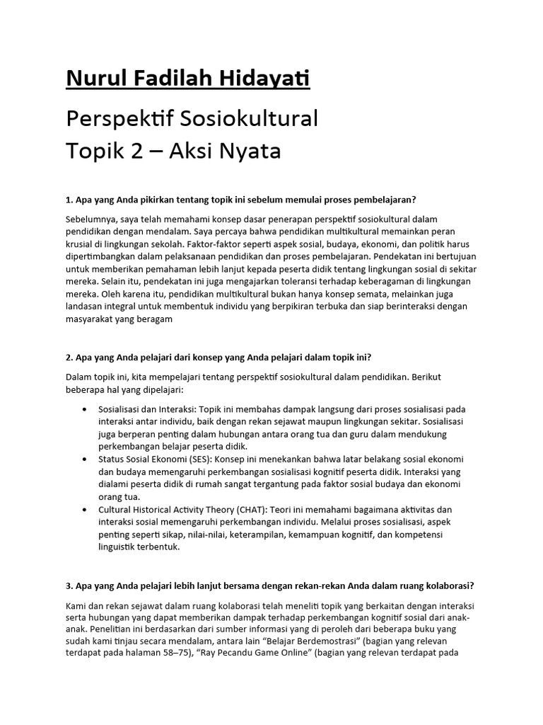 Pendidikan Multikultural di Sekolah | PDF | Karier & Perkembangan | Kesehatan Holistik