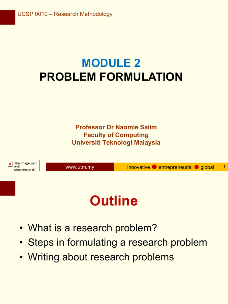 Module 2 - Problem Formulation | PDF | Hypothesis | Science