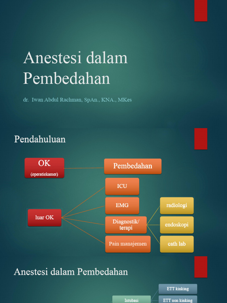 Anestesi Dalam Pembedahan | PDF
