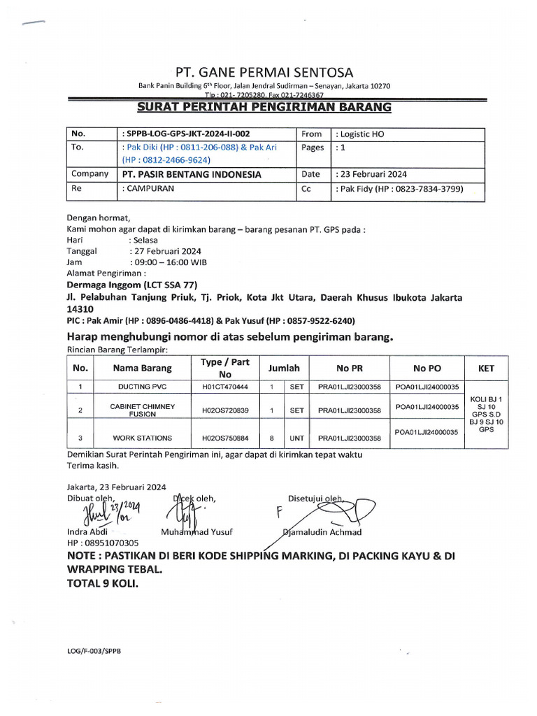 SPPB Poa01lji24000035 | PDF