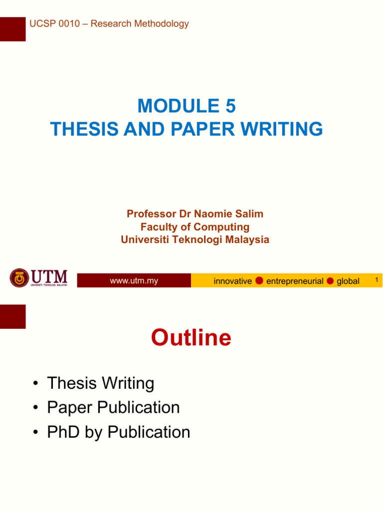 Thesis Writing Guide for PhD Students | PDF | Thesis | Methodology