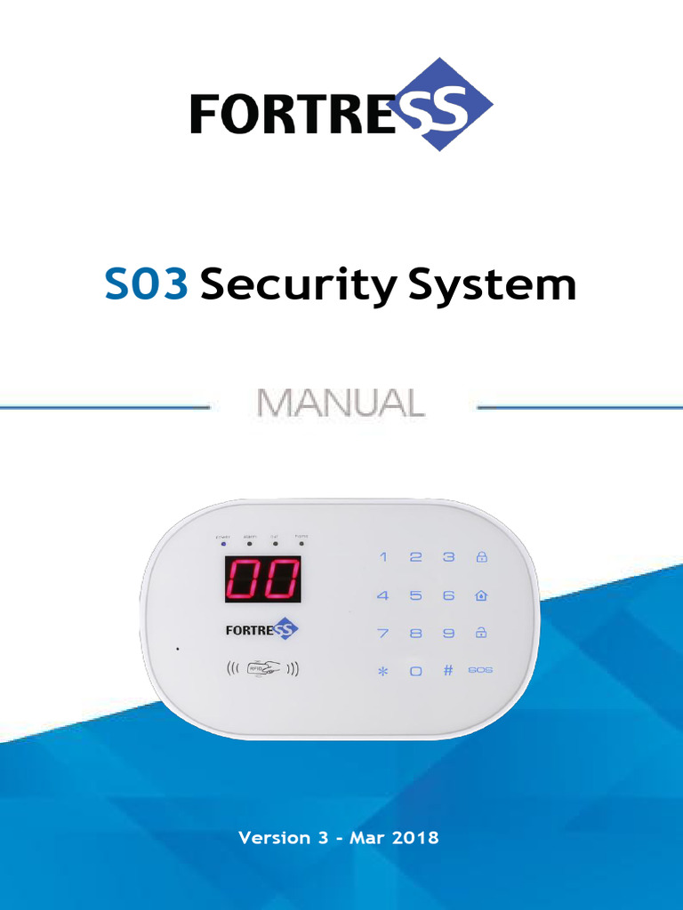 Fortress S03 Security System Manual | PDF | Security Alarm | Radio ...
