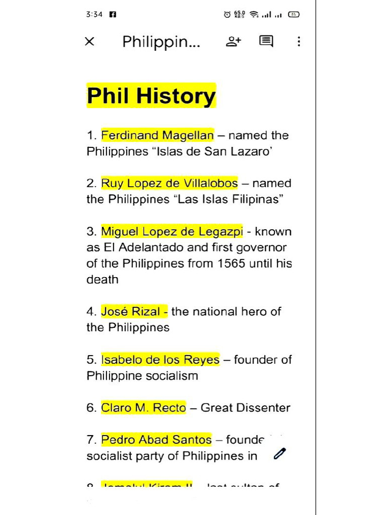 Philippine History Names | PDF