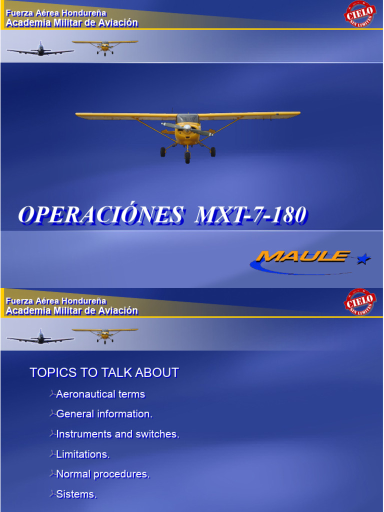Generalidades - MXT-7-180 (2) .pptxINGLES | PDF | Aviación | Aviación militar