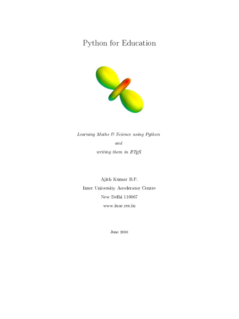 Python for Education: Learning Maths & Science using Python and Writing ...
