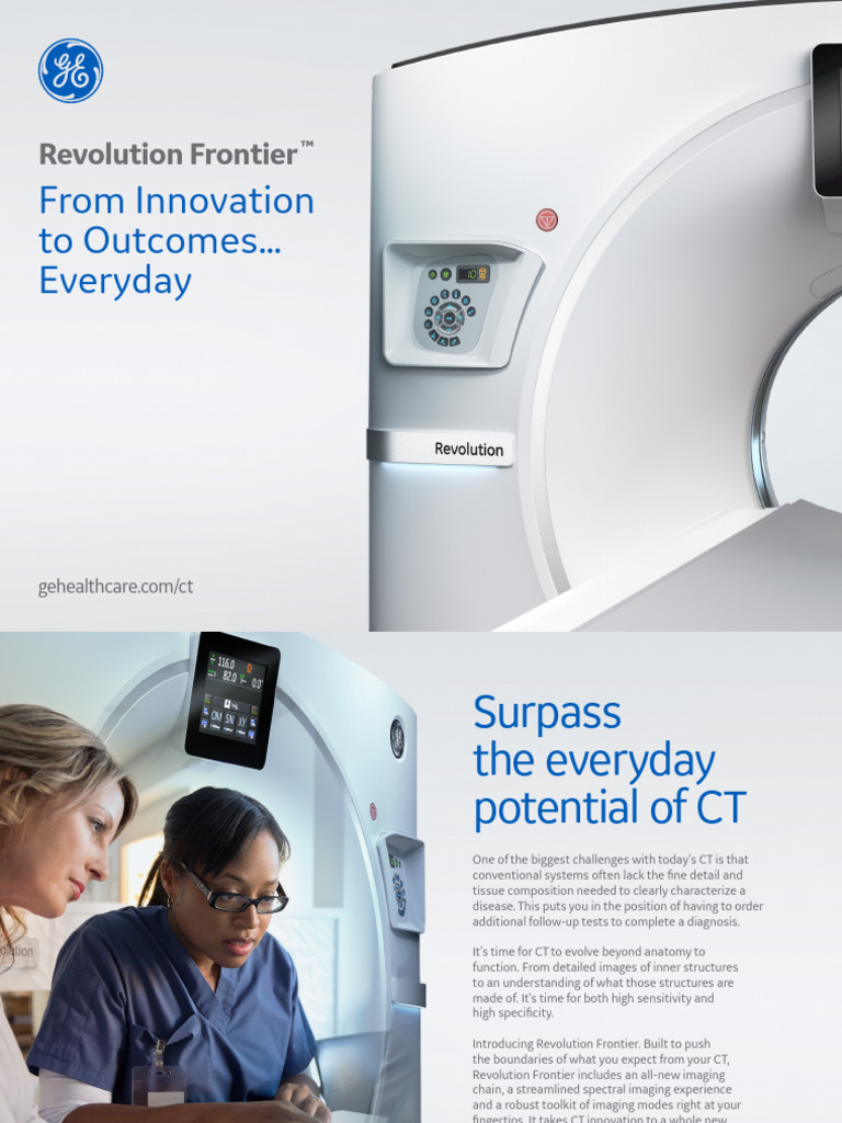GE CT Revolution Frontier | Download Free PDF | Ct Scan | Clinical Medicine