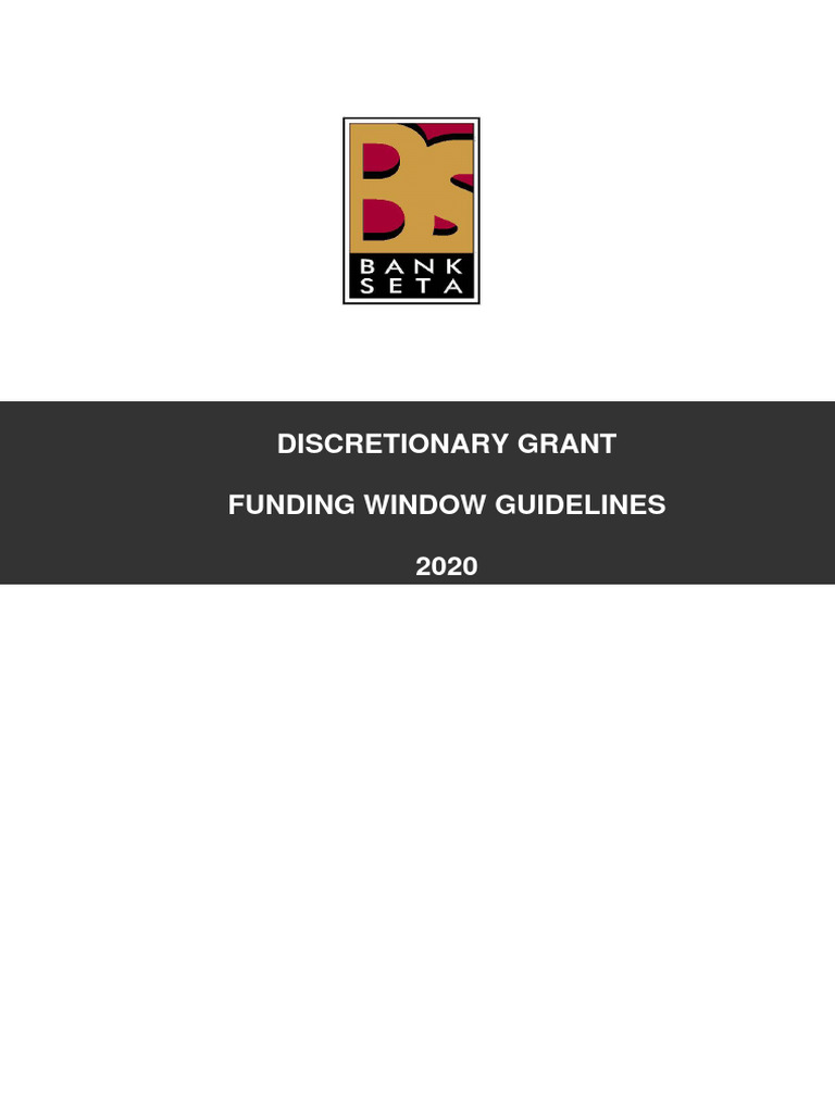 Annexure A Discretionary Grant Funding Window Guidelines 2020 Final ...