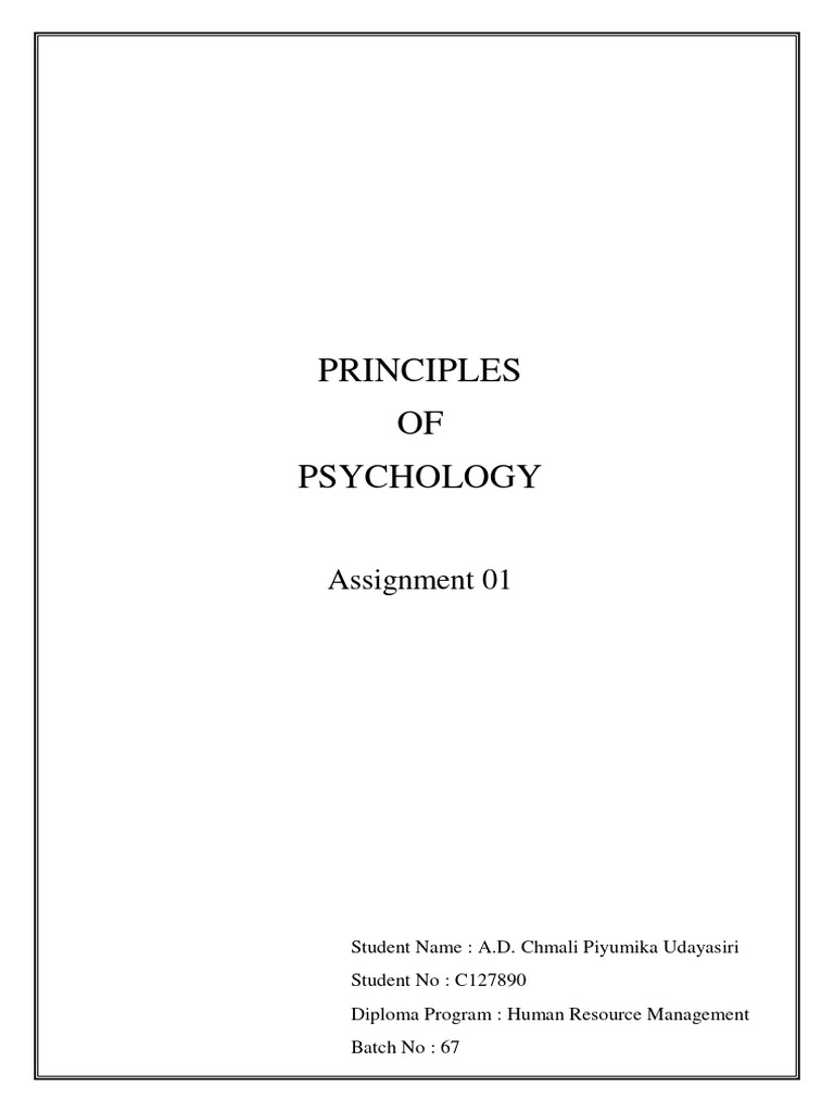 Assignment - Psychology - Sigmund Freud | PDF | Psychology | Psychotherapy