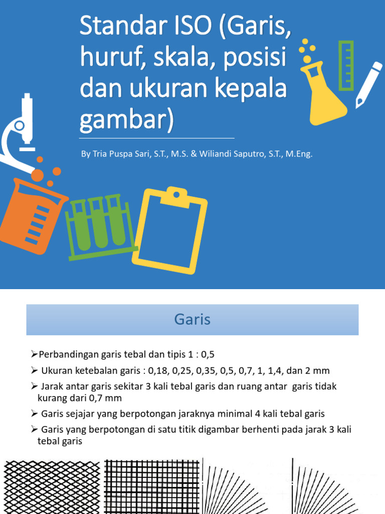 Standar ISO Gambar Teknik dan Garis | PDF