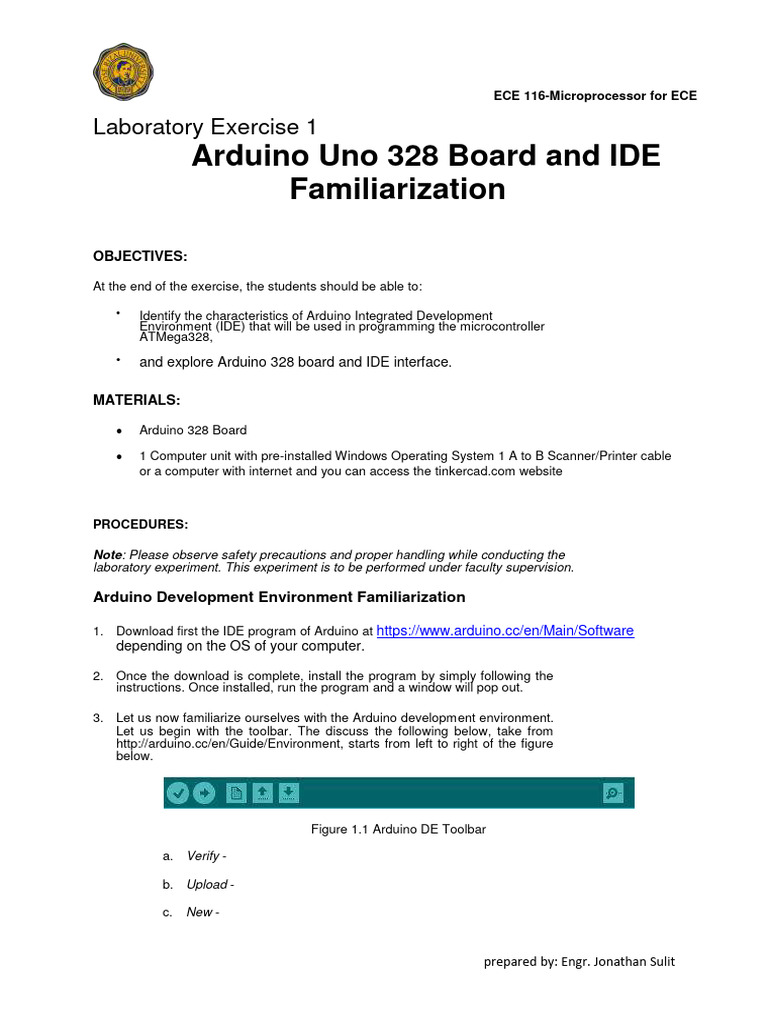 01 - Laboratory - Exercise - 1 (Full Permission) | PDF | Arduino ...
