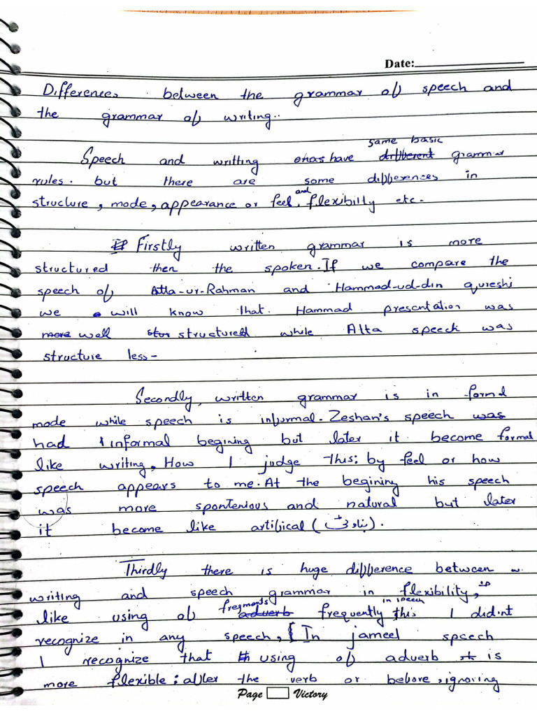Grammar of Speech and Writing | PDF