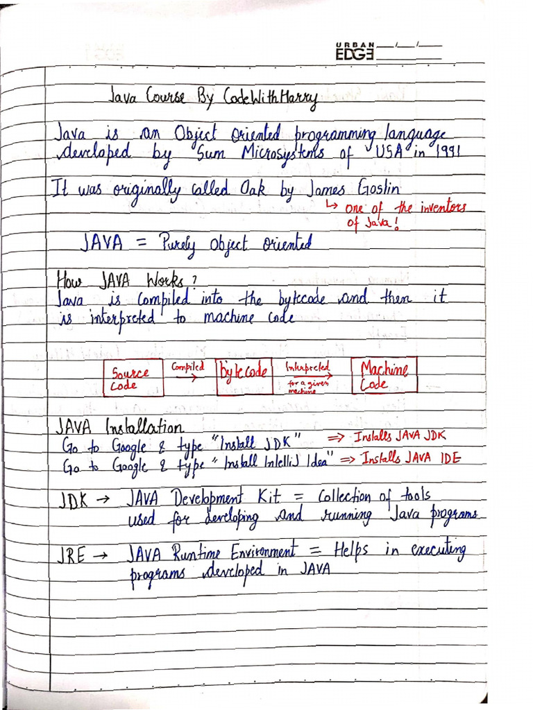 Java Complete Notes | PDF Java Complete Notes | PDF