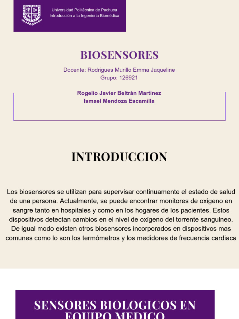 Biosensores en Ingeniería Biomédica | PDF | Biosensor | Cerebro