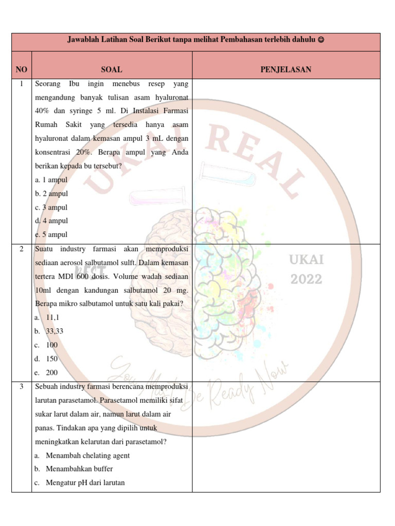 Bonus 100 Soal TSF Part 2 | PDF