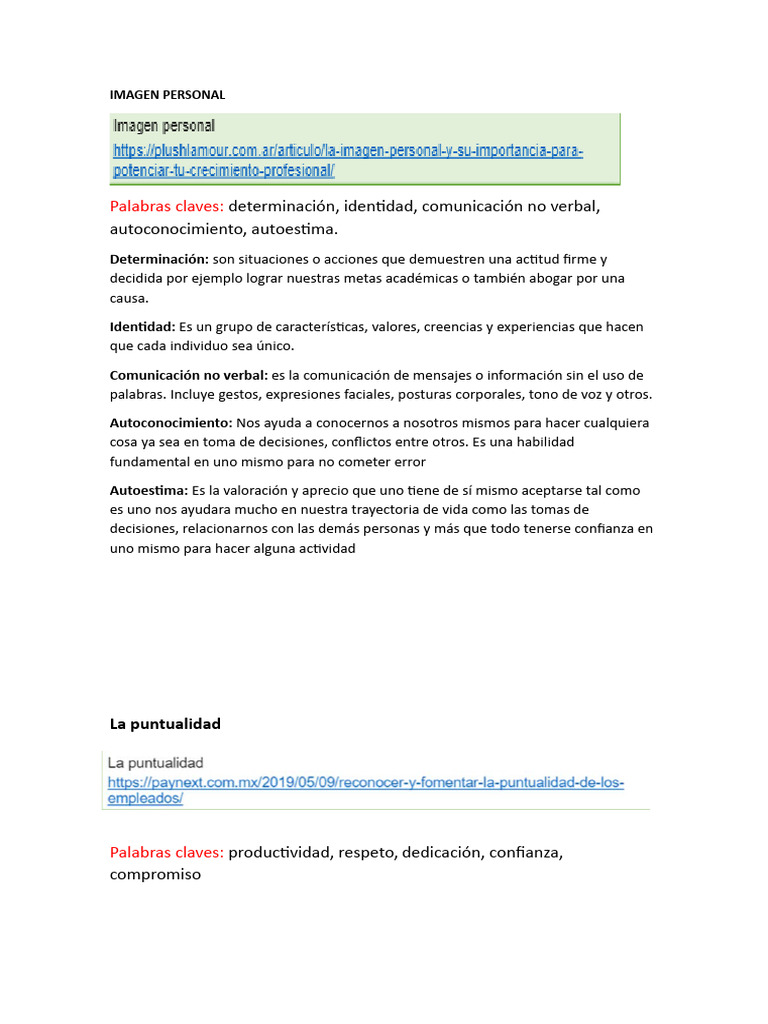 Desarrollo Personar Y. | PDF