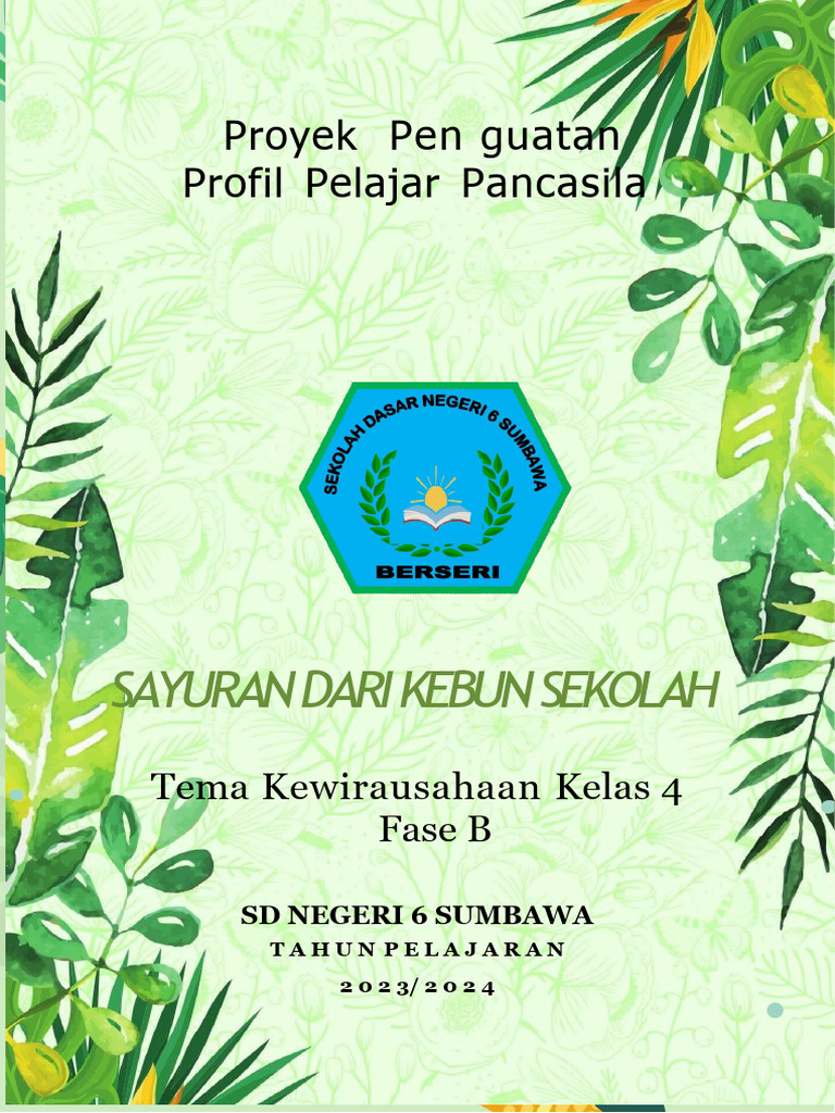 Modul Projek - Olmas Dari Kebun Sekolah - Fase B | PDF | Sains & Matematika