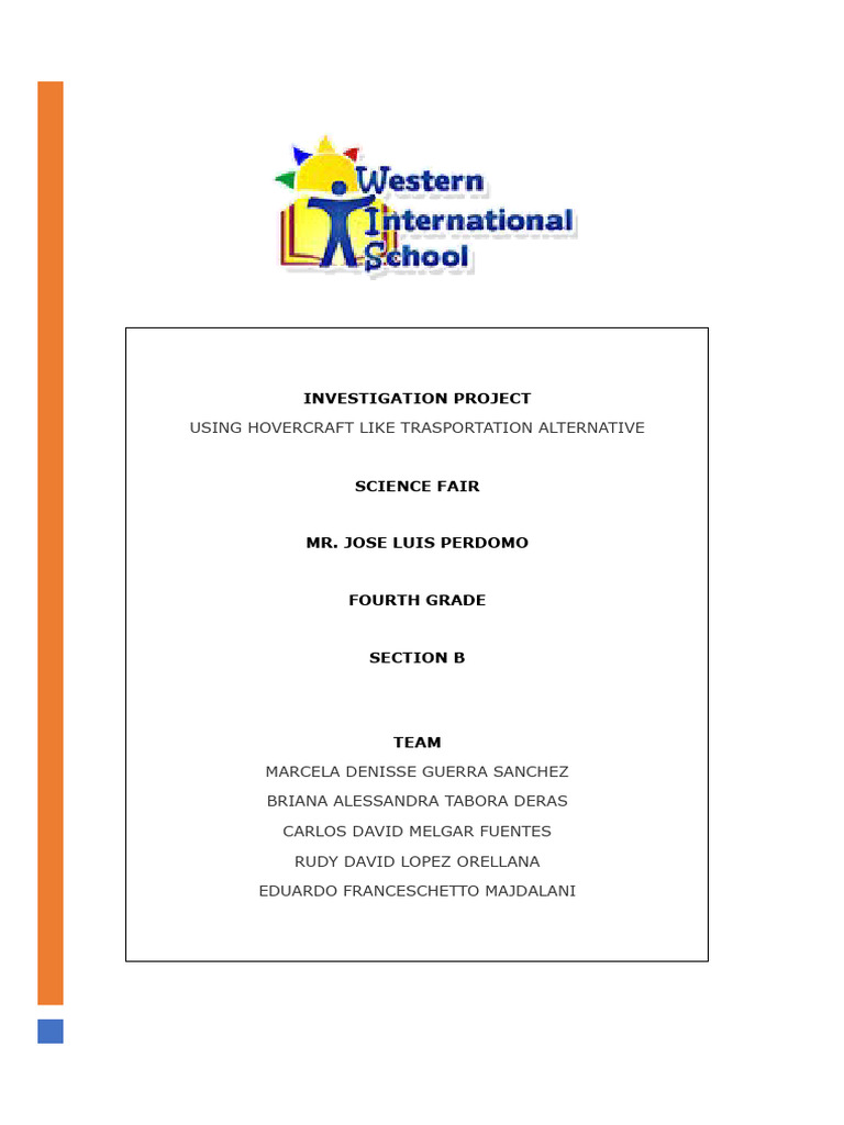 Complete Report Hovercraft 1 | PDF | Transport | Vehicles