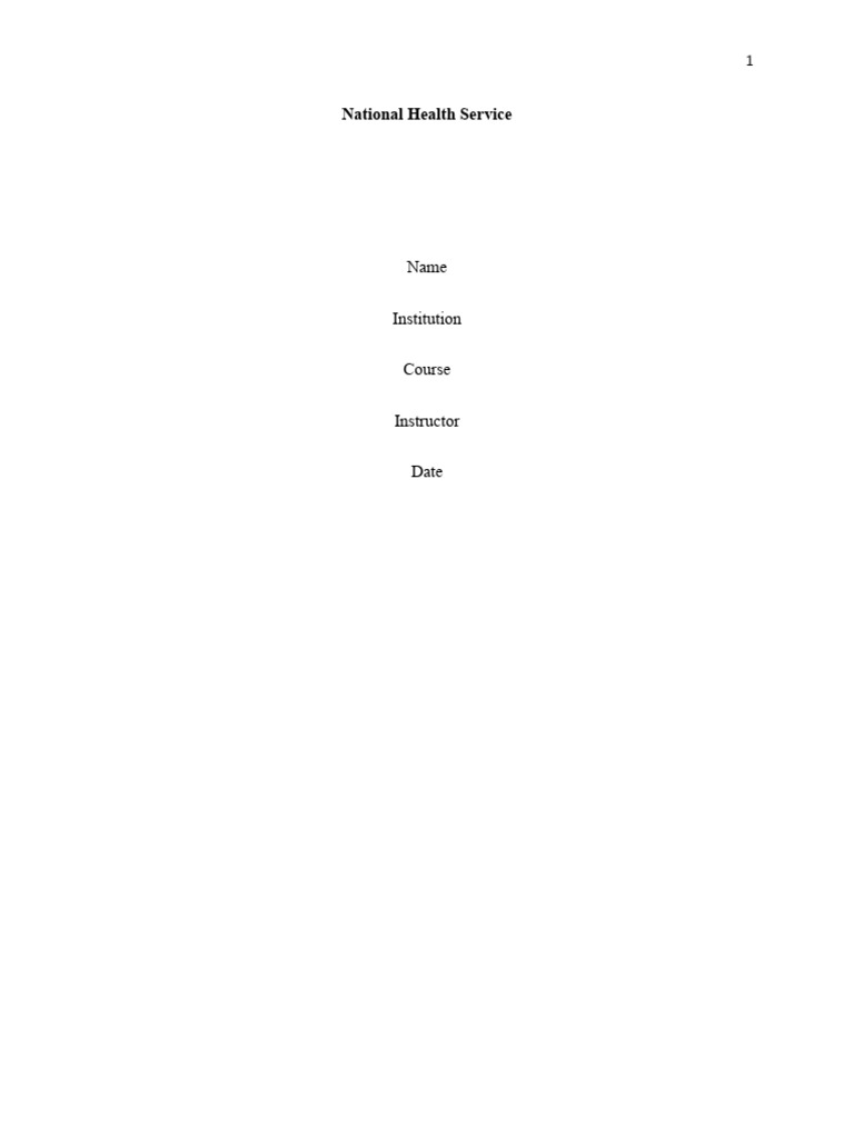 NHS Business Process Analysis | PDF | Health Care | National Health Service