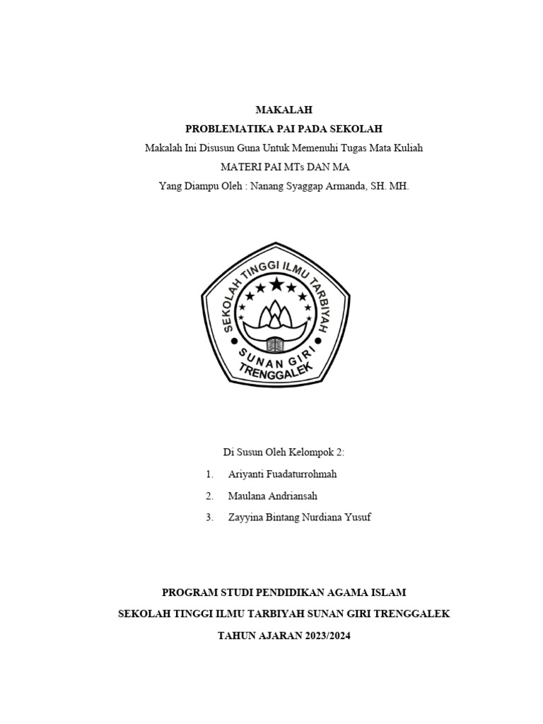 Problematika PAI di Sekolah | PDF