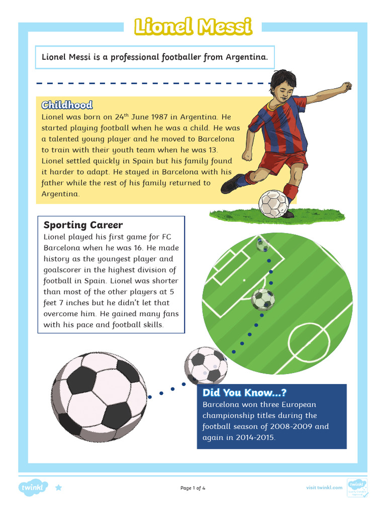 T e 1638974123 Lks2 Lionel Messi Differentiated Reading Comprehension ...
