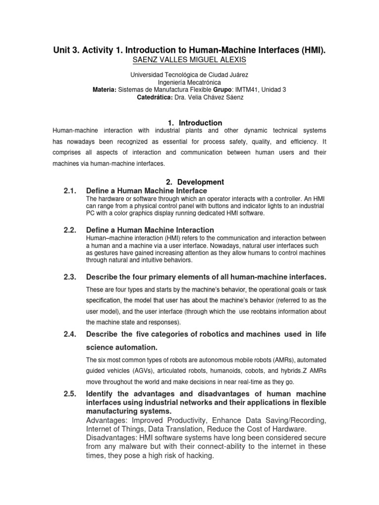 U3a1 Saenz Valles Imtm41 | PDF | User Interface | Human–Computer Interaction