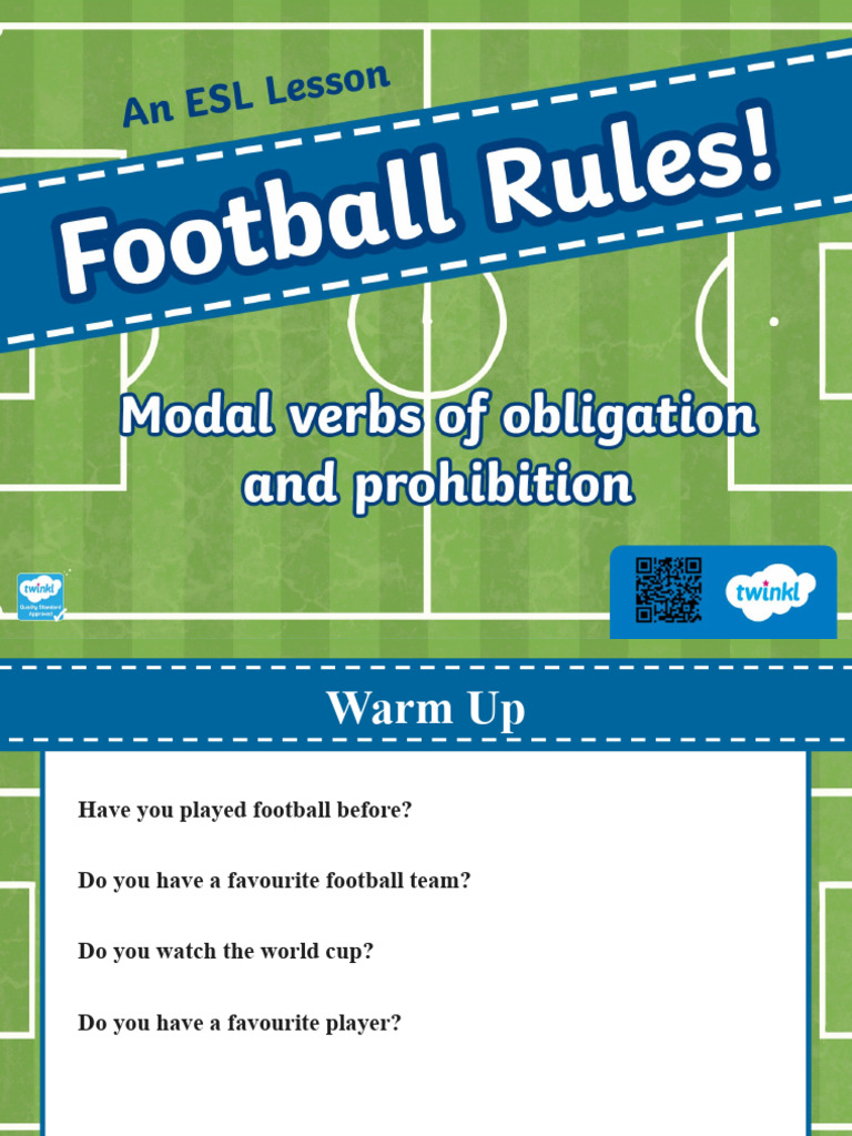Football Rules and Modal Verbs Guide | PDF | Association Football ...