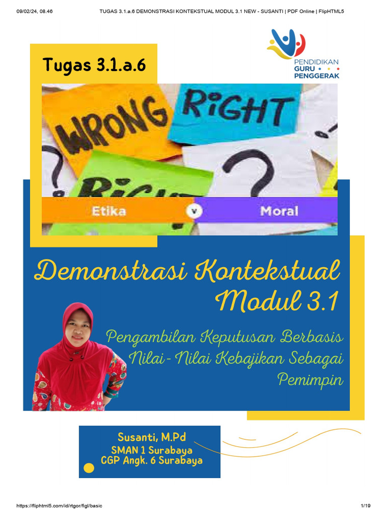 Tugas 3.1.a.6 Demonstrasi Kontekstual Modul 3.1 New - Susanti - PDF Online - Fliphtml5 | PDF ...