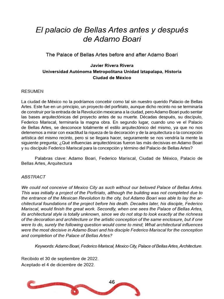 Adamo Boari y el Palacio de Bellas Artes | PDF | México