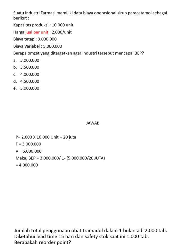Analisis Keuangan dan Logistik Apotek | PDF